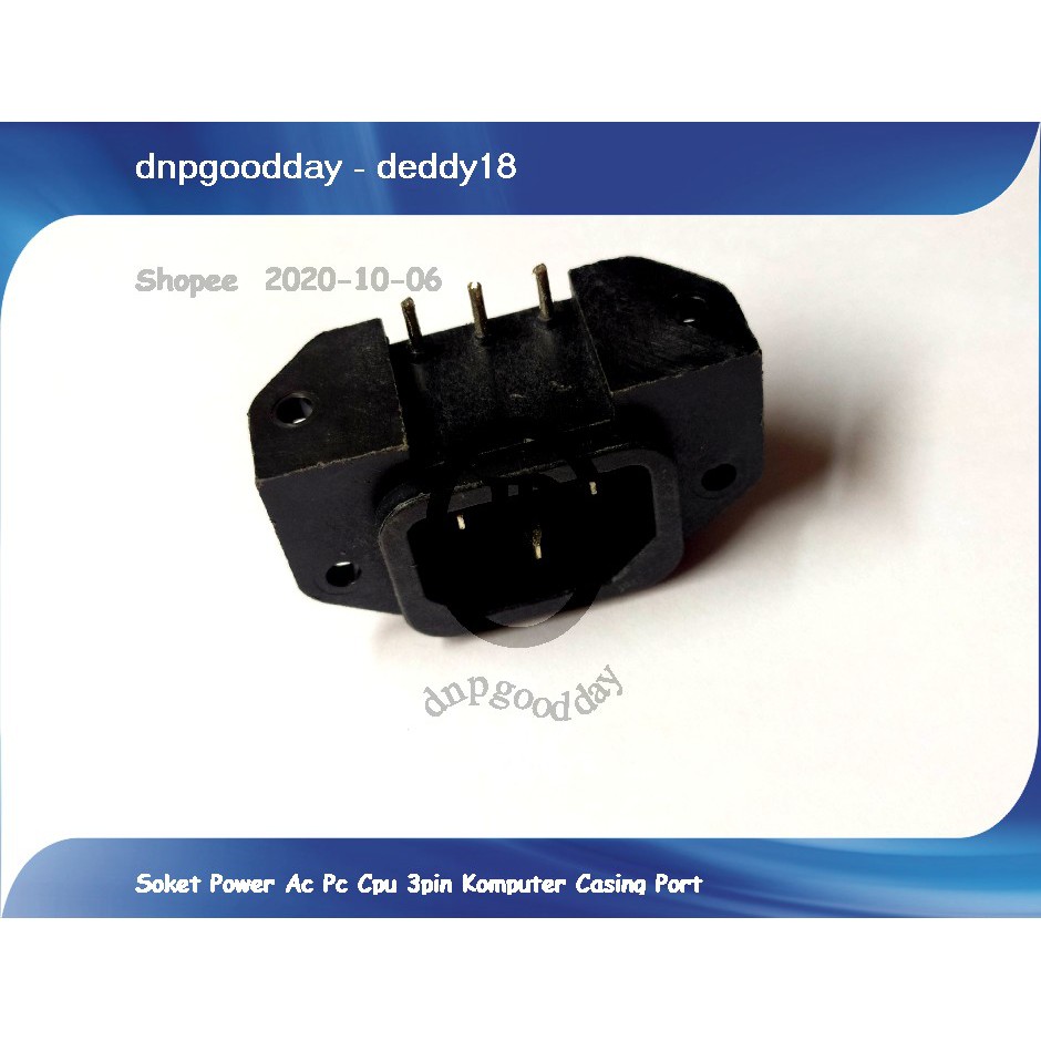 Jual Soket Power Ac Pc Cpu 3pin Komputer Casing Port | Shopee Indonesia