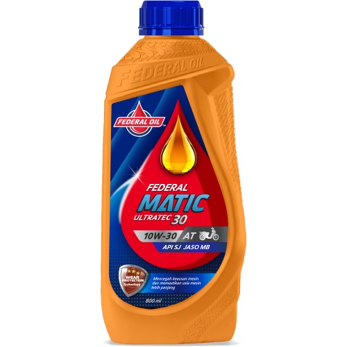 Jual Federal Ultratec Matic 10W-30 API SJ 800ML | Shopee Indonesia