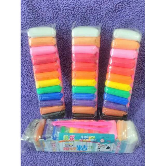 Jual Mainan Edukasi Clay Polimer Isi 12 Pcs | Shopee Indonesia