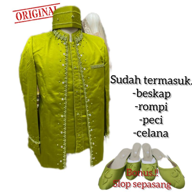 Jual Beskap pengantin pria mutiara_beskap pengantin bridal mewah_basofi ...