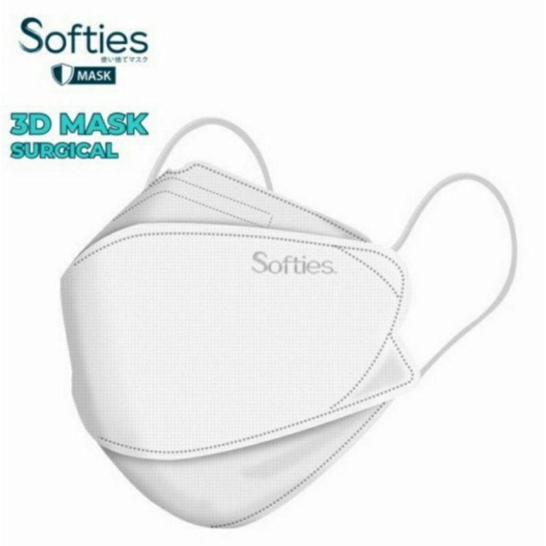 Jual Masker softies kf94 4ply 4 ply isi 5 pcs face mask 3D sachet ...