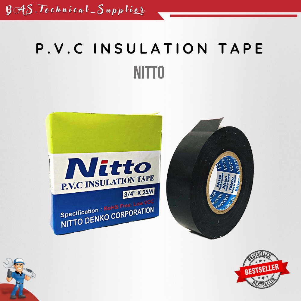 Jual PVC INSULATION PVC NITTO / ISOLASI LISTRIK NITTO | Shopee Indonesia