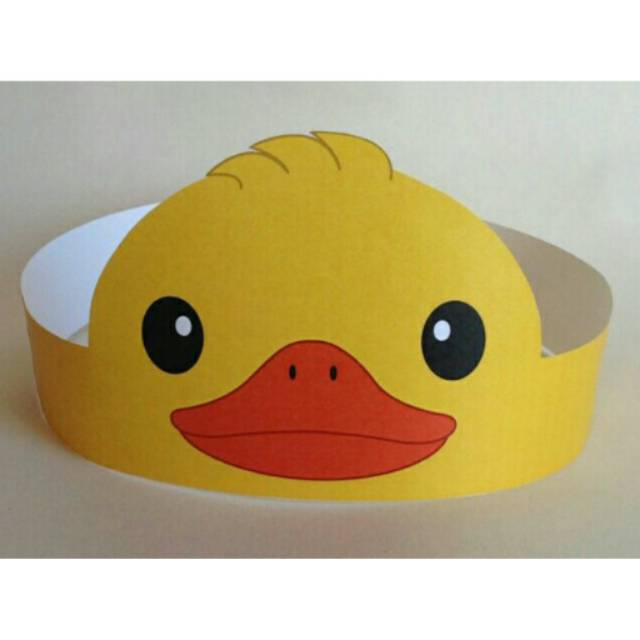 Jual 12pcs Topi ultah melingkar duck bebek / topi ulang tahun melingkar ...