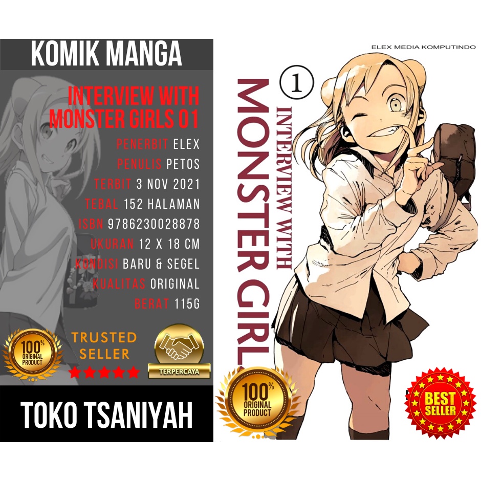 Jual Komik Misteri Interview with Monster Girls 01 Petos Komik Manga ...