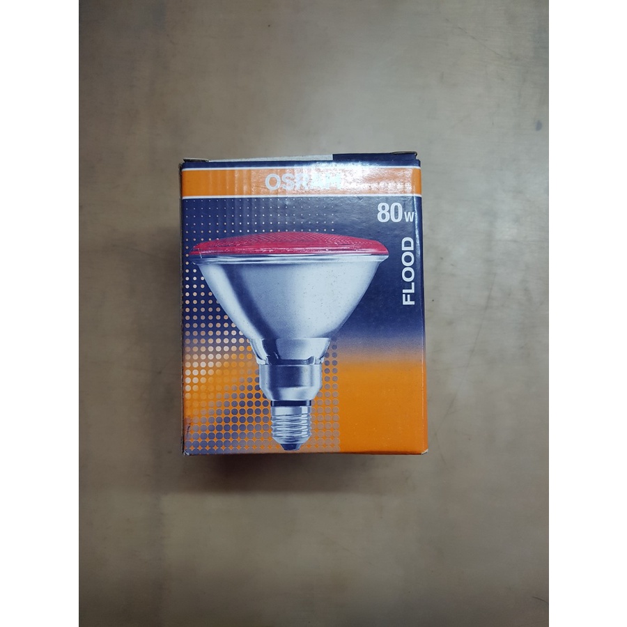Jual OSRAM LAMPU SOROT PAR38 80W MERAH / SPOT LIGHT PAR 80 WATT RED ...