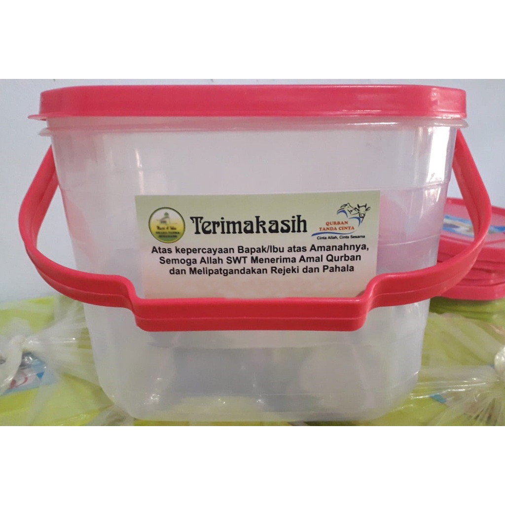 Jual Box Daging Untuk Sohibul Qurban Sudah Termasuk Stiker | Shopee ...
