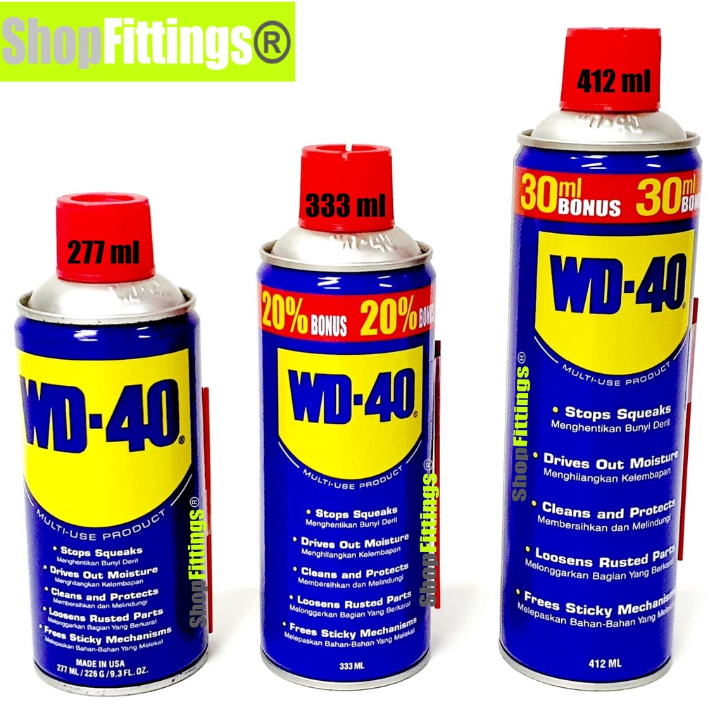 Jual WD 40 Pelumas Semprotan Anti Karat Multi Use Lubricant Spray WD40 | Shopee Indonesia
