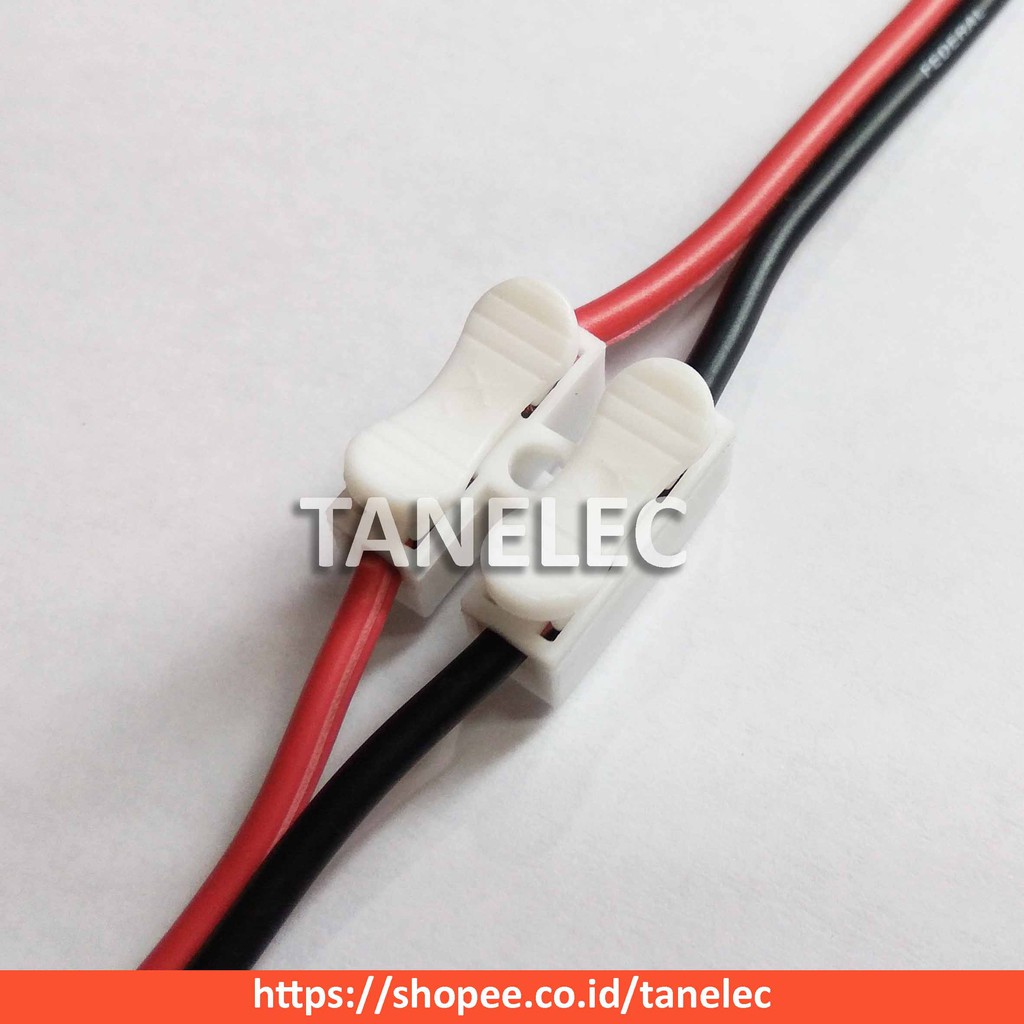 Jual Quick Cable Wire Connector 2 Pin Push | Konektor Kabel Model Jepit ...