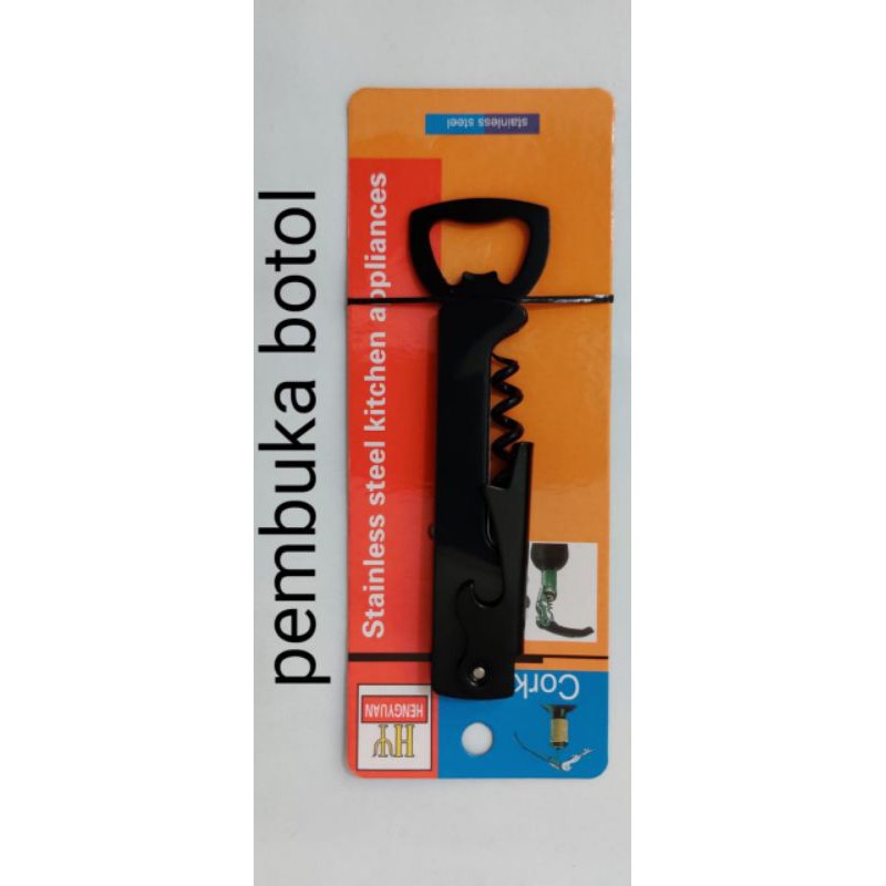 Jual Alat pembuka botol wine corkscrew Bukaan botol multifungsi warna ...