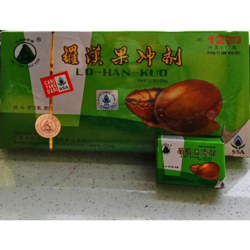 Jual Lohan Kuo infusion (pereda panas dalam dan tenggorokan) | Shopee ...