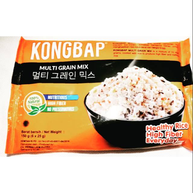 Jual KONGBAP Multigrain MIX (6 sachet x 25g) | Shopee Indonesia