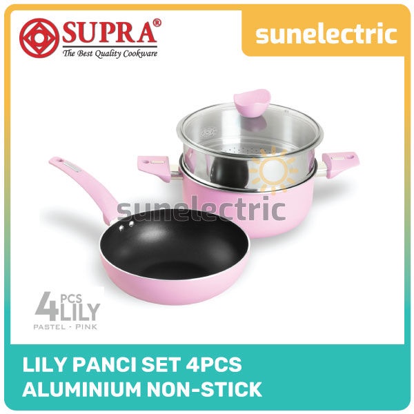 Jual Supra Panci 4 Pcs Cookware Set Premium Rosemary Series Lily Set ...