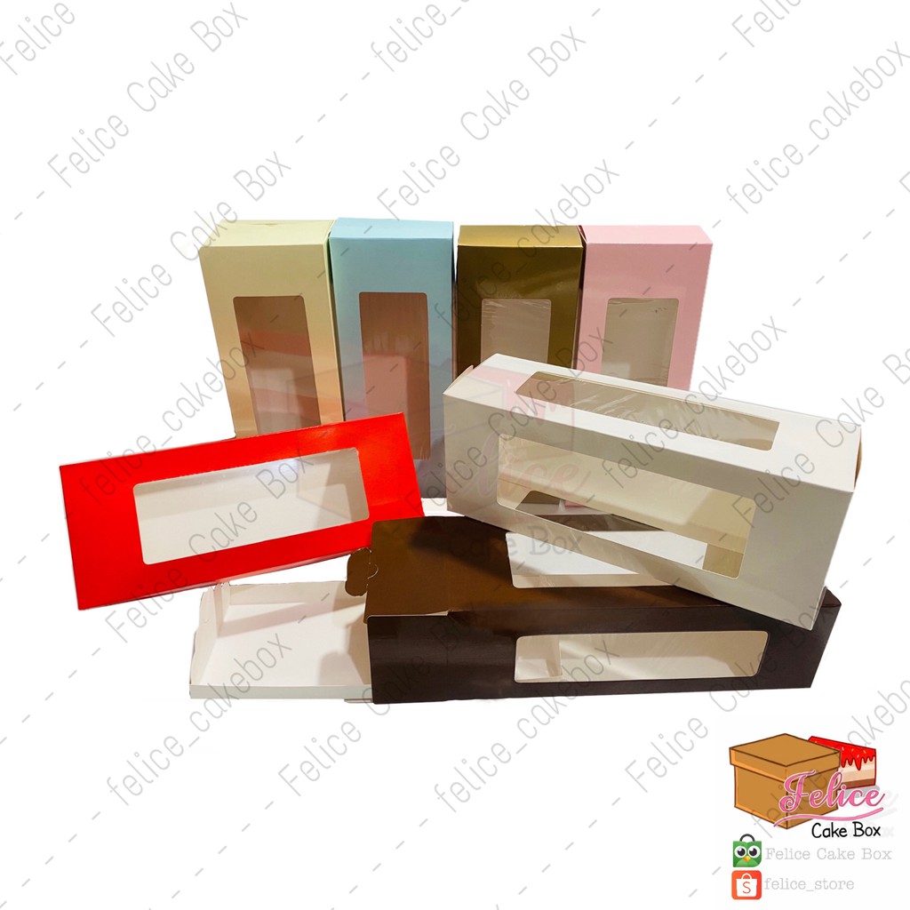 Jual BOX BOLU GULUNG 30X12X10 CM isi 10 pcs FREE THANKYOU CARD / DUS ...