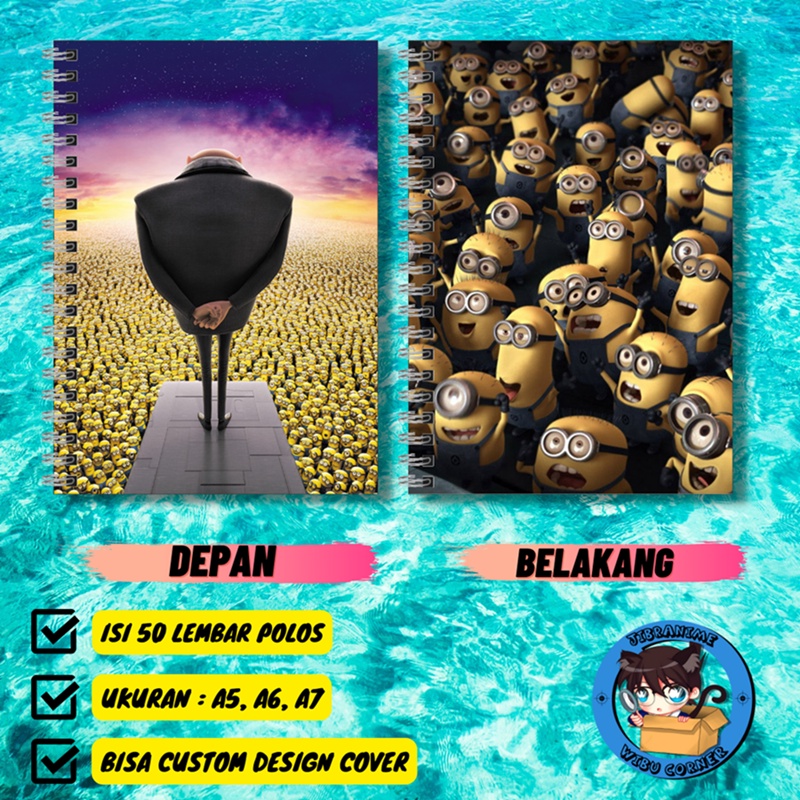 Jual note book / buku catatan despicable me MINIONS | Shopee Indonesia