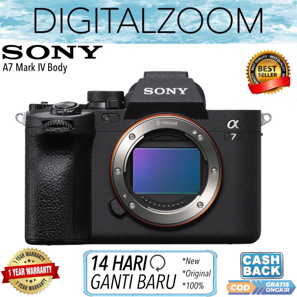 Jual Sony A7IV Body Sony Alpha A7 IV Mirrorless Camera A7M4 A7 Mark 4 ...