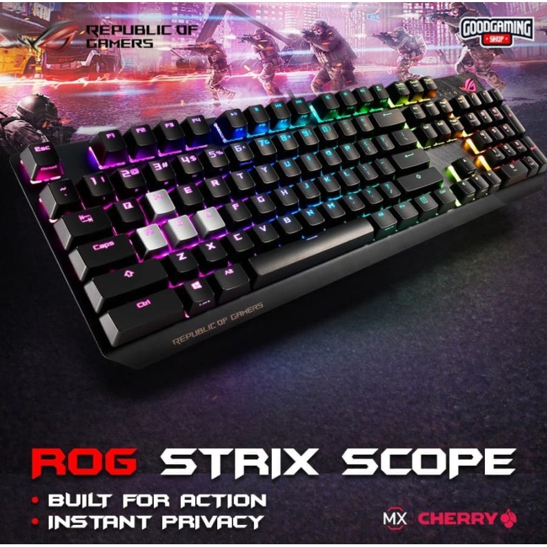 Jual ASUS ROG STRIX SCOPE Mechanical Gaming Keyboard | Shopee Indonesia