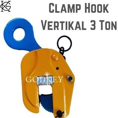 Jual Cdh Lifting Clamp Hook Vertikal 3 Ton - 36 Mm Alat Angkat Plat ...