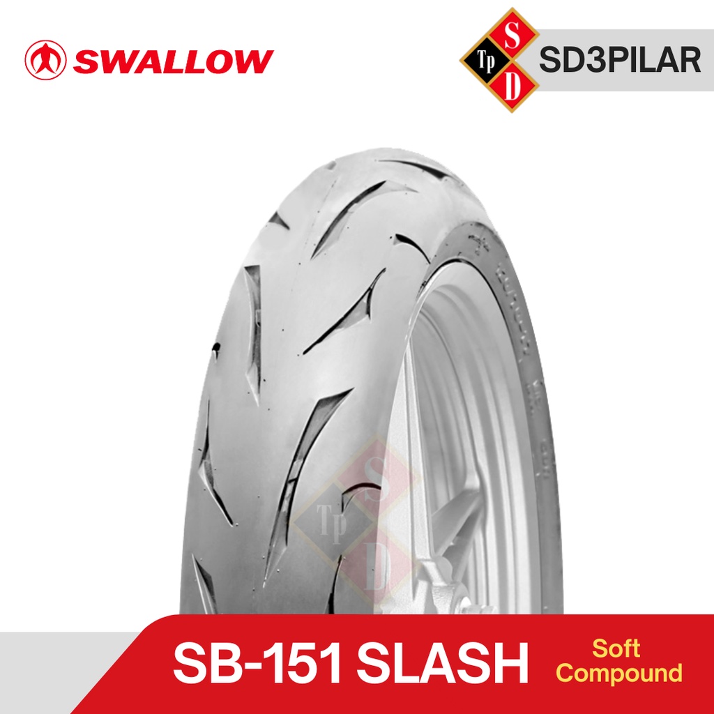 Jual Ban Motor Swallow 100/80-14 SB-151 Slash Soft Compound Tubeless ...