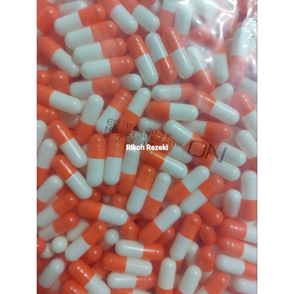 Jual Cangkang Kapsul Kosong No.0 Oren Putih | Shopee Indonesia