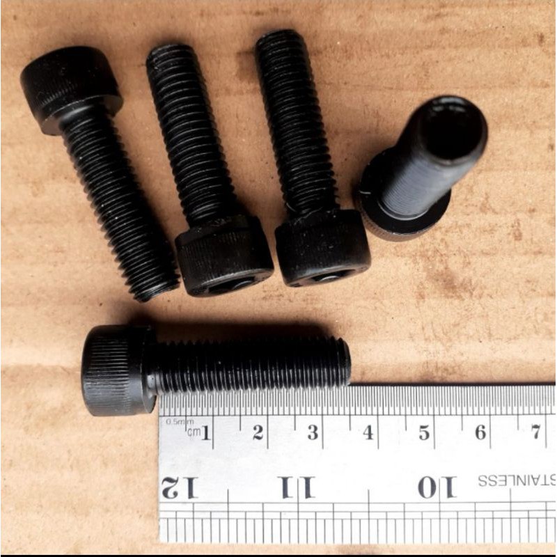 Jual BAUT L BAJA M10 X 35 / BAUT L M10 X 35 / BAUT L M10X35 BAJA HITAM / BAUT M10 / BAUT 17 ...