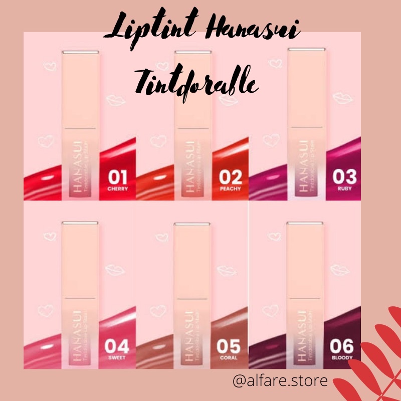 Jual Hanasui Lip Tint | Tintdorable Lip Stain | Shopee Indonesia