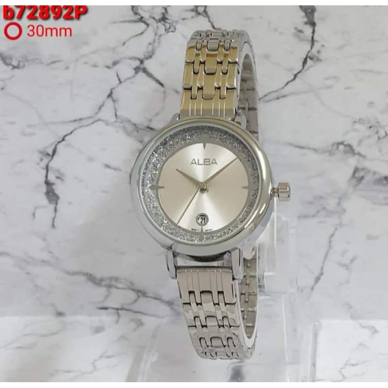 Jual ALBA ORIGINAL JAM TANGAN WANITA TANGGAL ANTI AIR | Shopee Indonesia