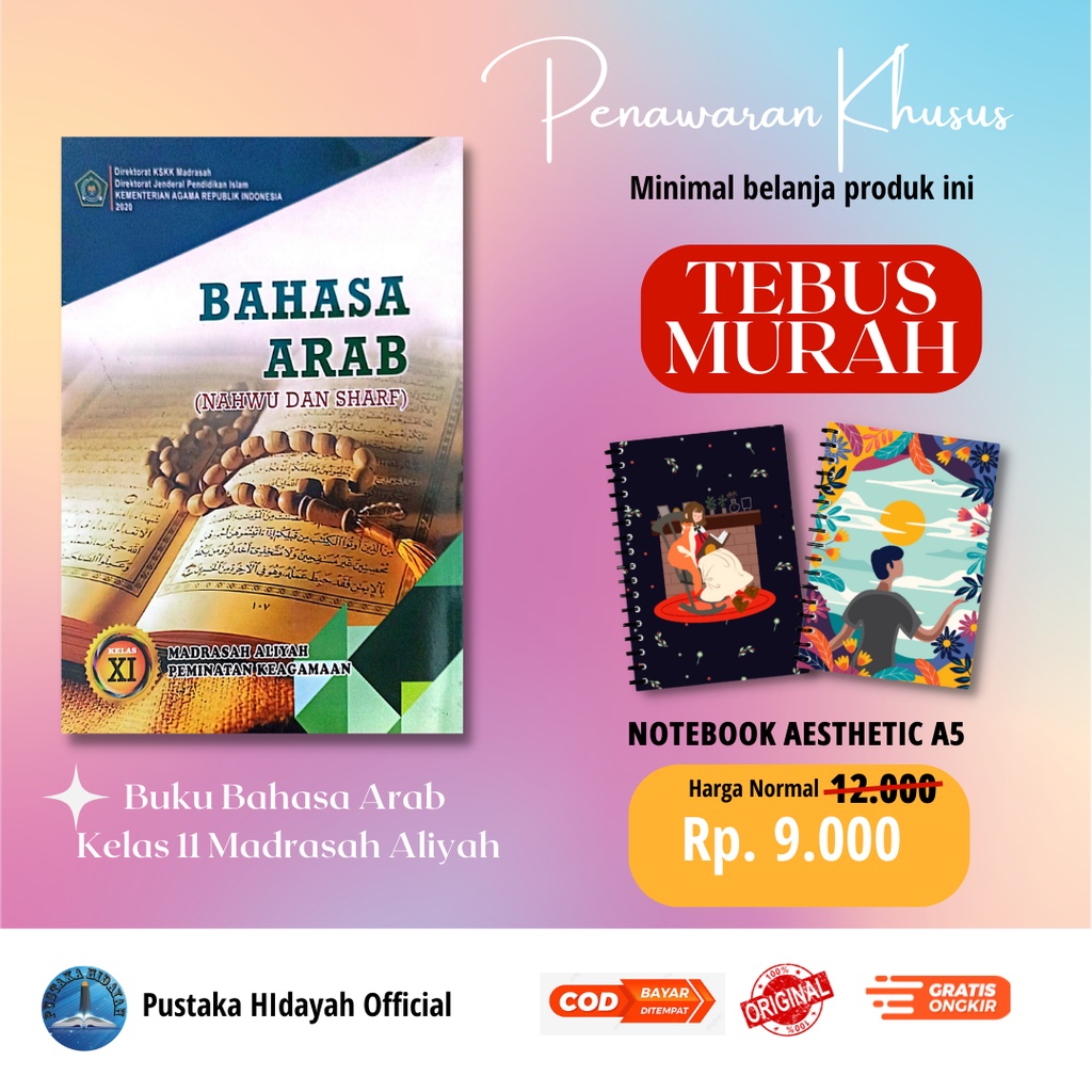 Jual Buku Siswa BAHASA ARAB NAHWU DAN SHARF Peminatan Kelas 11 Madrasah ...