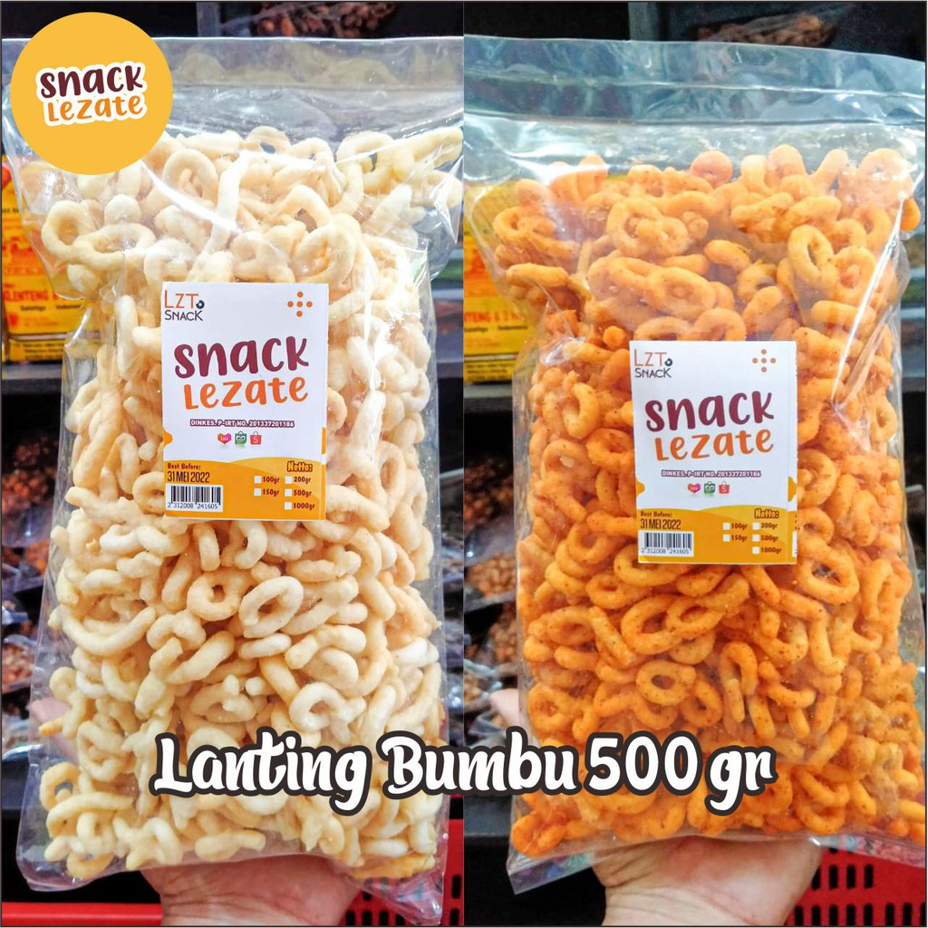 Jual Lanting Kebumen 500gr Klanting Kiloan / Lanting Bumbu Rasa Bawang ...