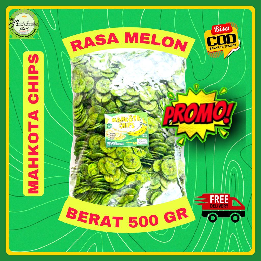 Jual ( ISI 500 GR ) KERIPIK PISANG RASA MELON, KRIPIK PISANG MAHKOTA ...