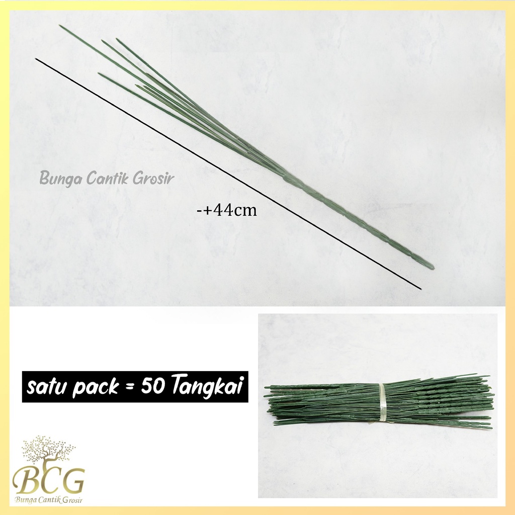Jual Tangkai Bunga Panjang Cabang 7 (1 Ikat:50 Pcs) / Tangkai Daun ...