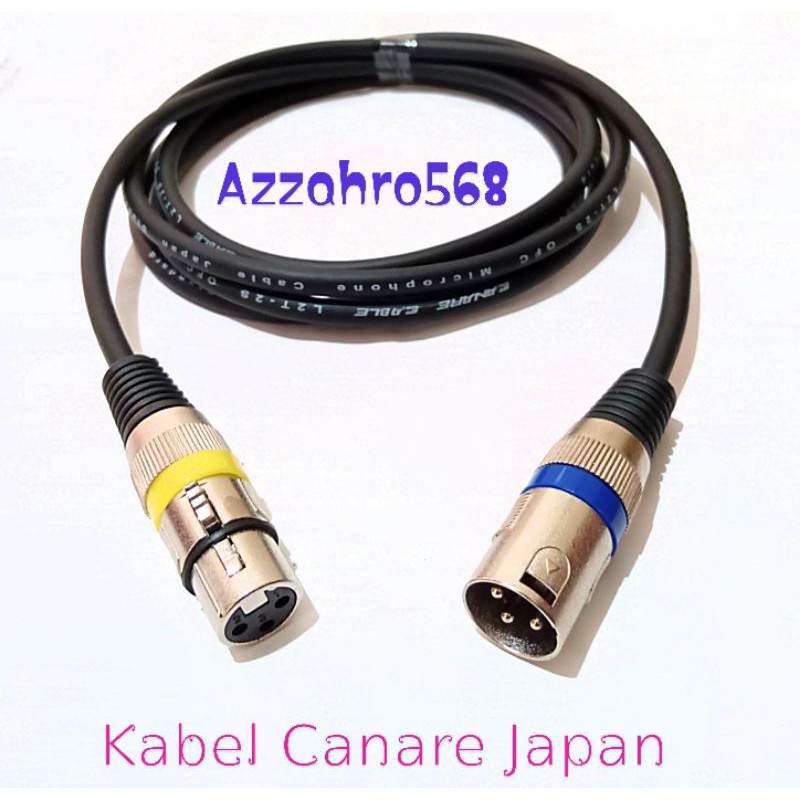 Jual Kabel Canare Jack XLR Pin 3 Female To XLR pin 3 Female / Kabel ...