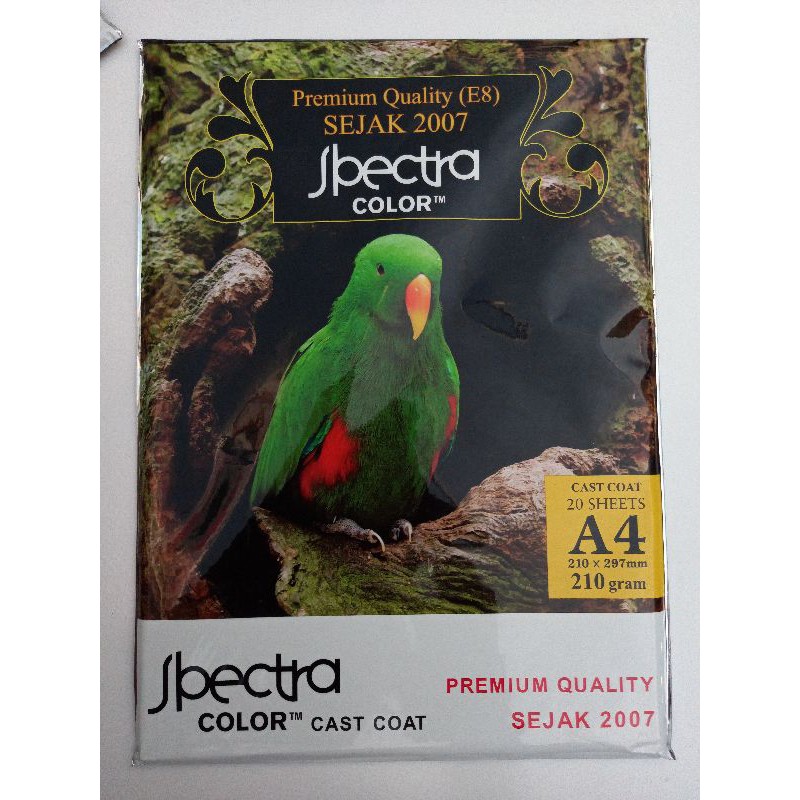 Jual kertas SPECTRA COLOR CAST COAT A4 210 gram | Shopee Indonesia