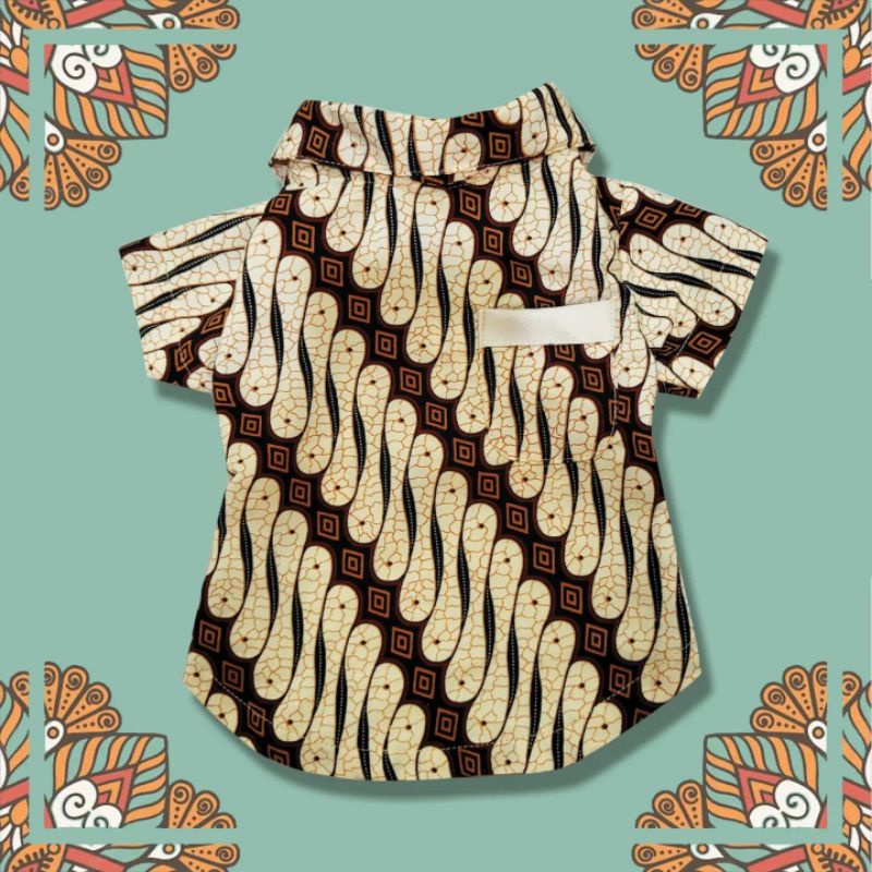 Jual baju anjing / baju kucing / kemeja batik kucing / kemeja batik ...