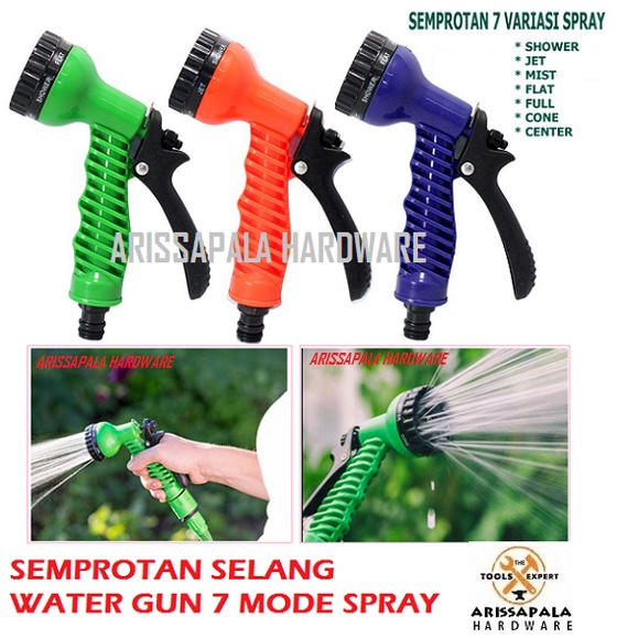 Jual Semprotan Selang Air 7 Model Semprot Taman Kebun Cuci Motor Mobil ...