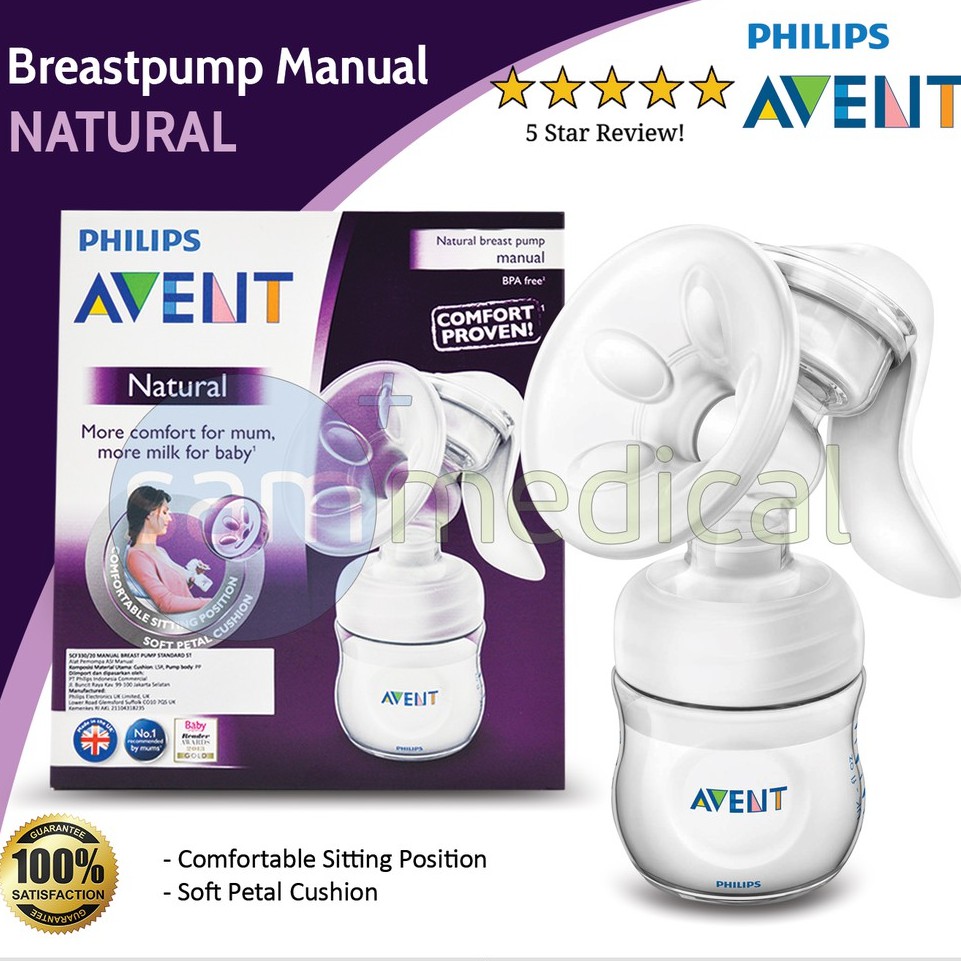 Jual Philips Avent Natural Breast Pump Manual / Pompa Asi Manual ...