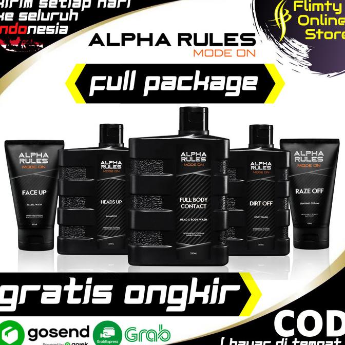 Jual Alpha Rules Paket Lengkap Perawatan Pria alpharules by deddy ...