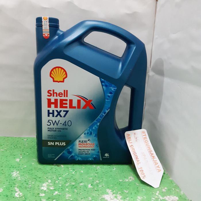 Jual Unik last stok Oli Shell Helix Biru HX7 10W-40 Galon 4 Liter API ...