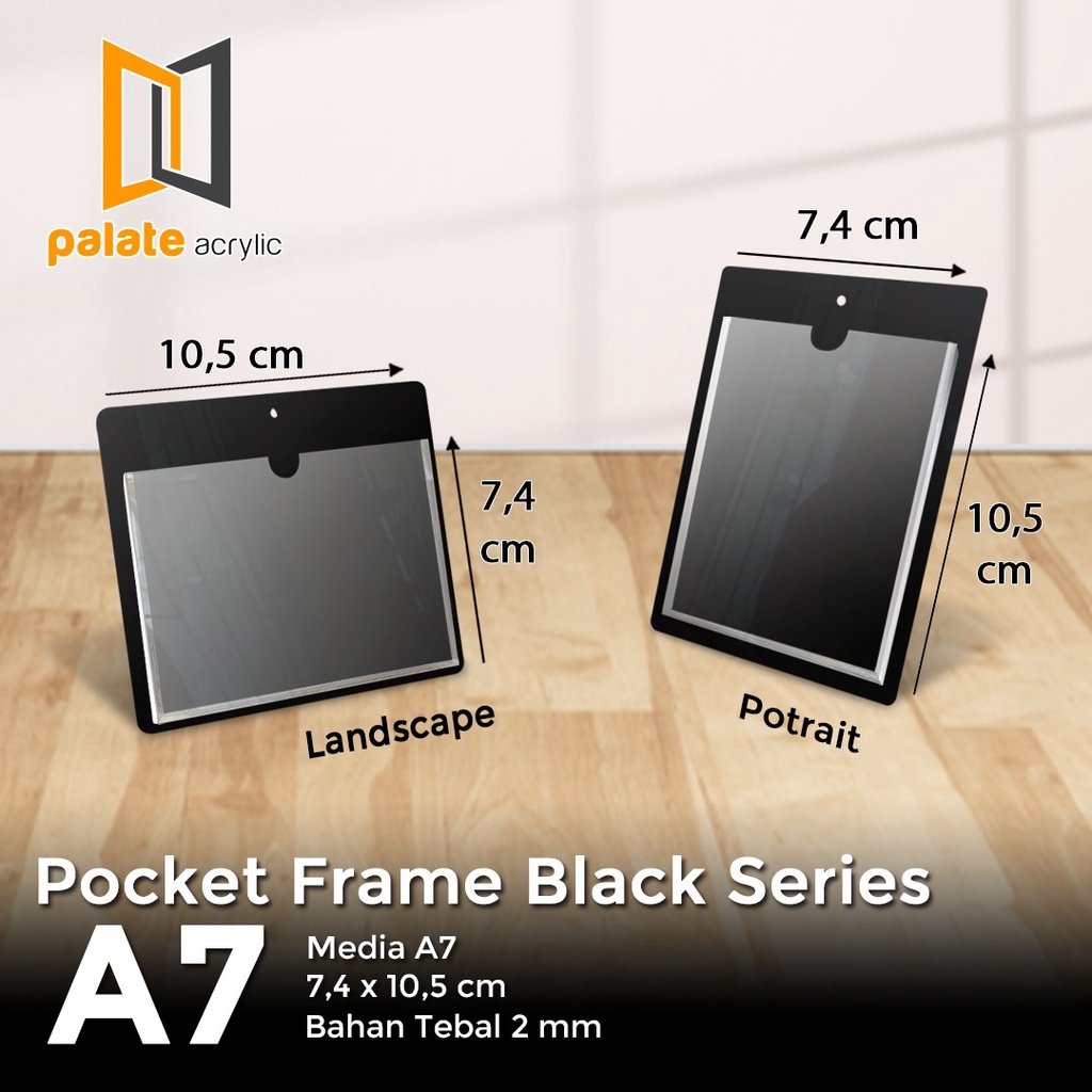 Jual ACRYLIC POCKET FRAME / AKRILIK THICKER / AKRILIK POCKET A7 2MM ...