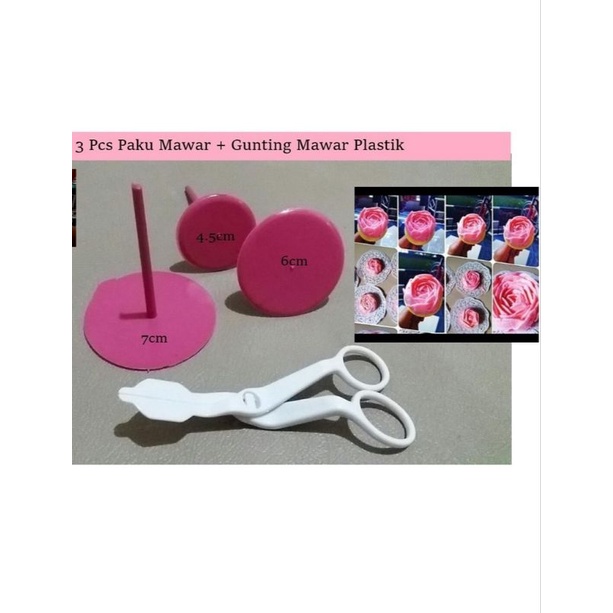 Jual paket gunting mawar 3 pcs paku mawar | Shopee Indonesia