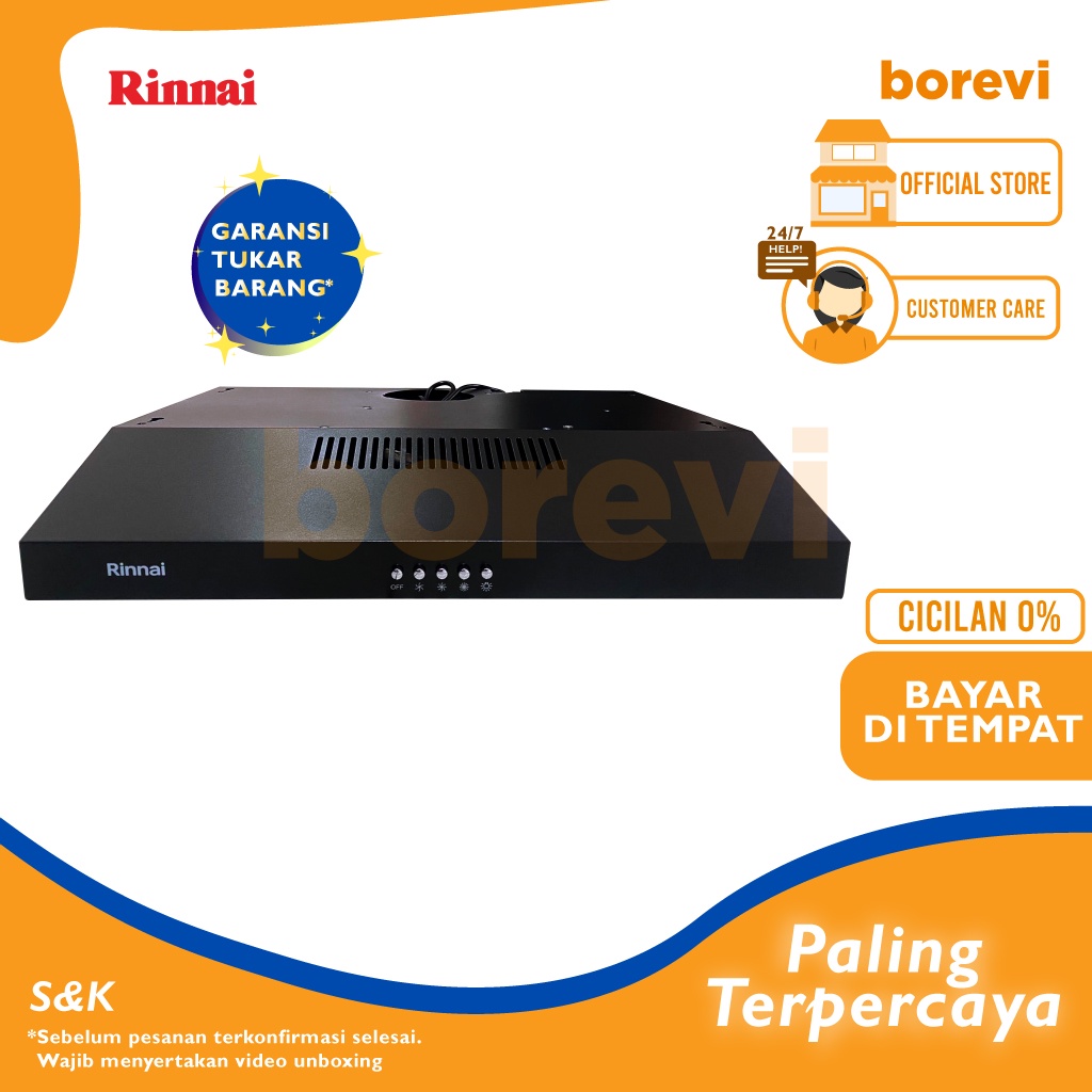 Jual COOKER HOOD RINNAI RH 126B / PENGHISAP ASAP RINNAI RH-126B | Shopee Indonesia