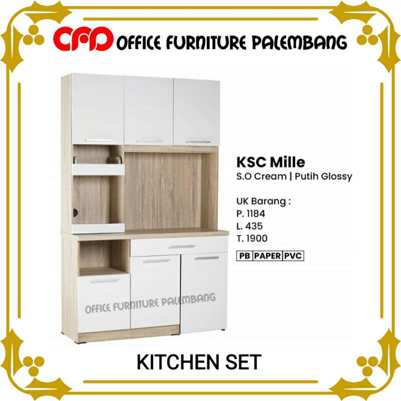 Jual kitchen set olympic KSC MILLE lemari dapur lemari makan rak dapur ...