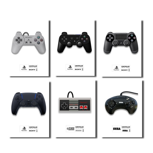 Jual Dekorasi ruangan Hiasan dinding Game Playstation controller Poster ...