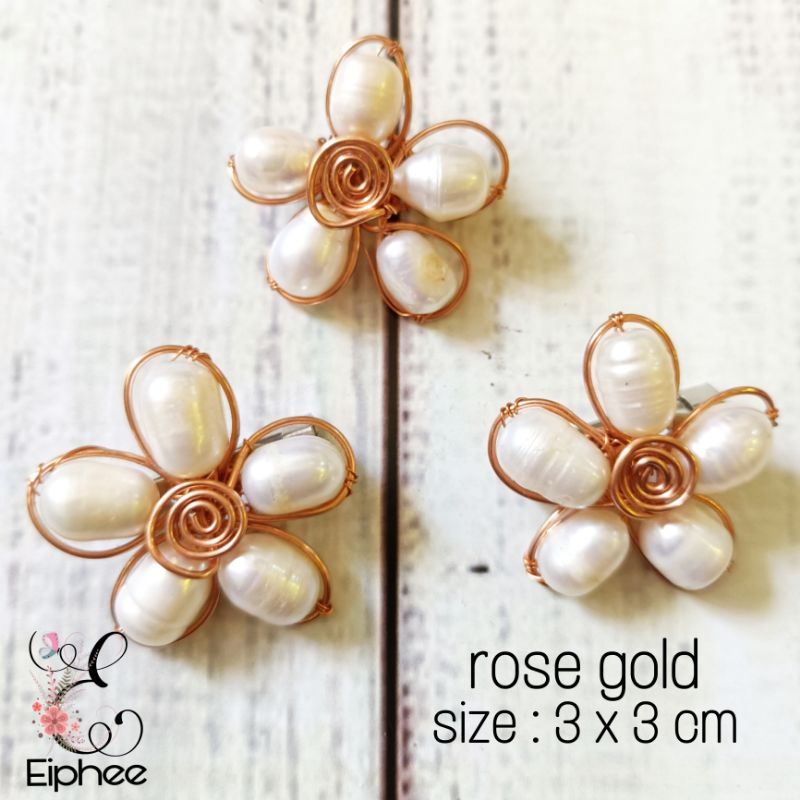 Jual Bross bunga mutiara air tawar asli | Shopee Indonesia