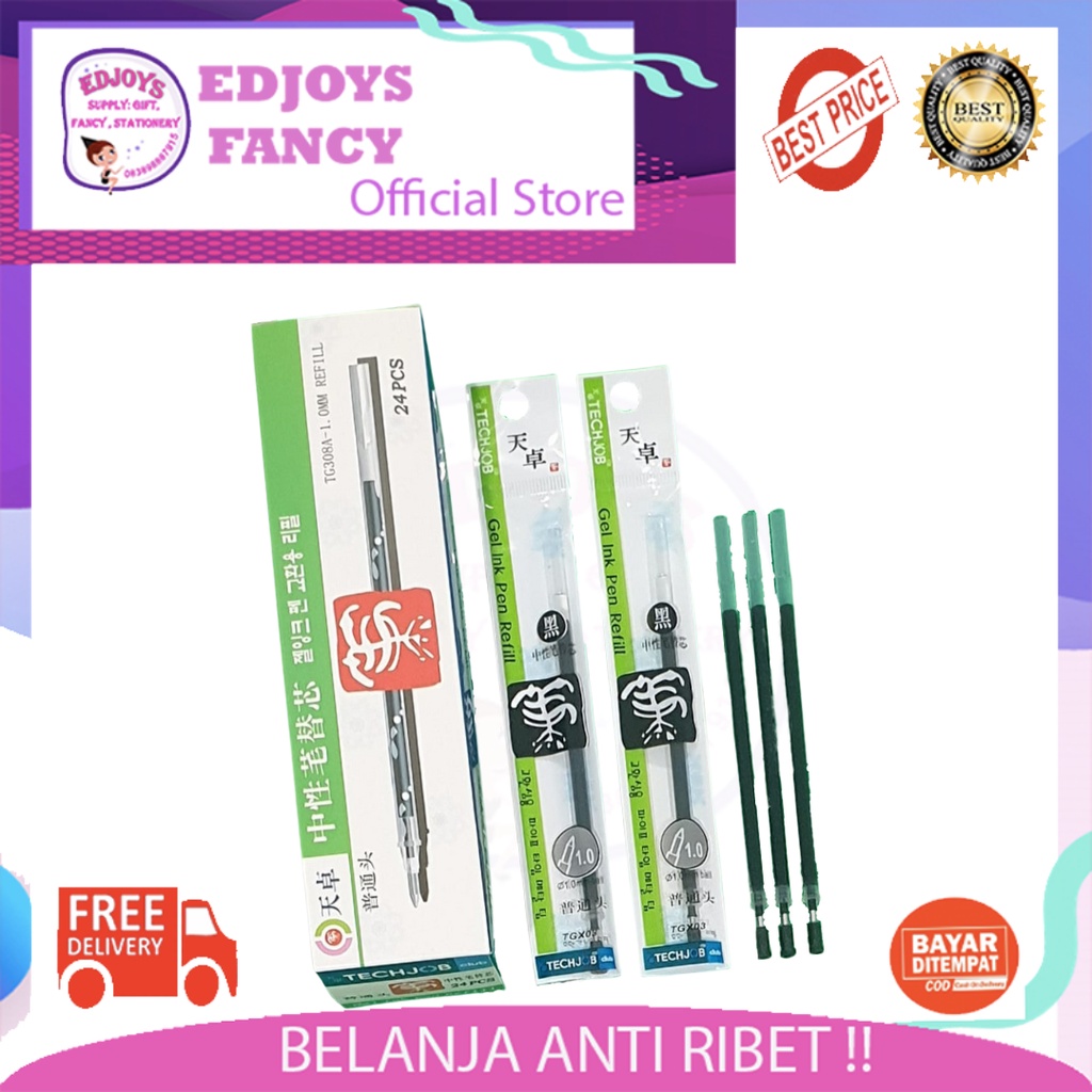 Jual Edjoys Tizo Isi 24 pcs Isi pen gel 1.0 mm TG308A Refill pulpen ...