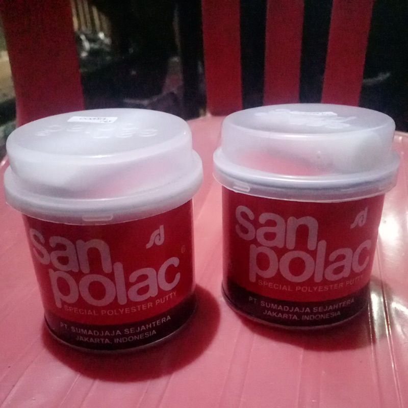 Jual Sanpolac Dempul Besi Special Polyster Putty | Shopee Indonesia