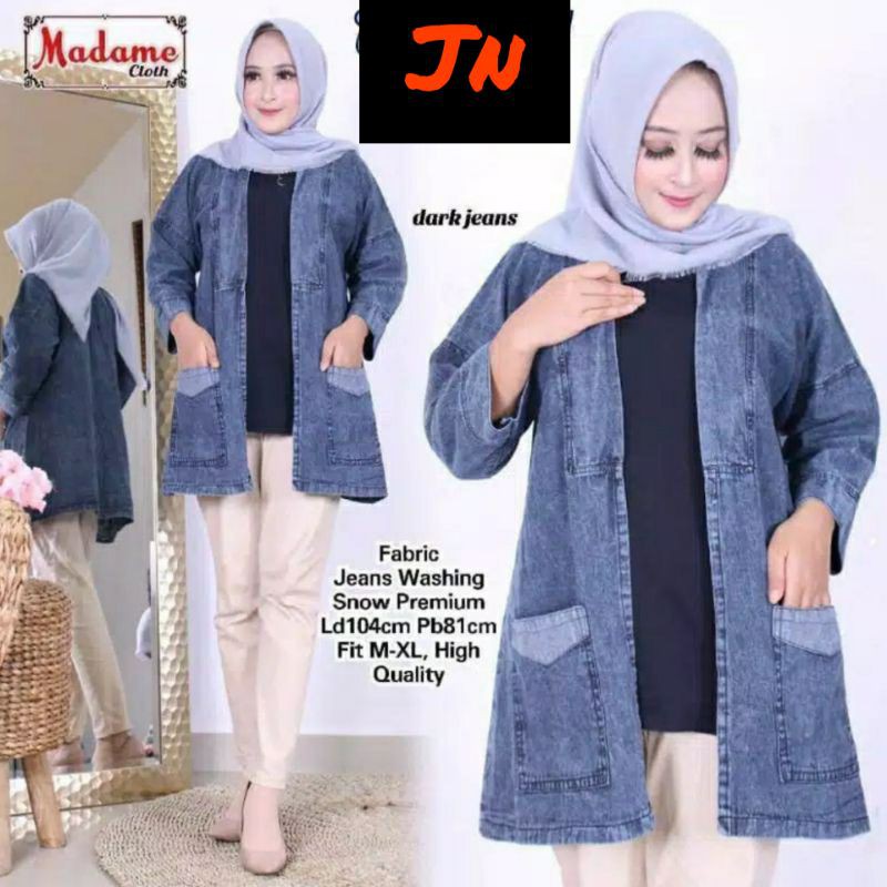 Jual CARDIGAN JEANS WANITA/OUTER JEANS WANITA/CARDIGAN OUTER TERBARU ...