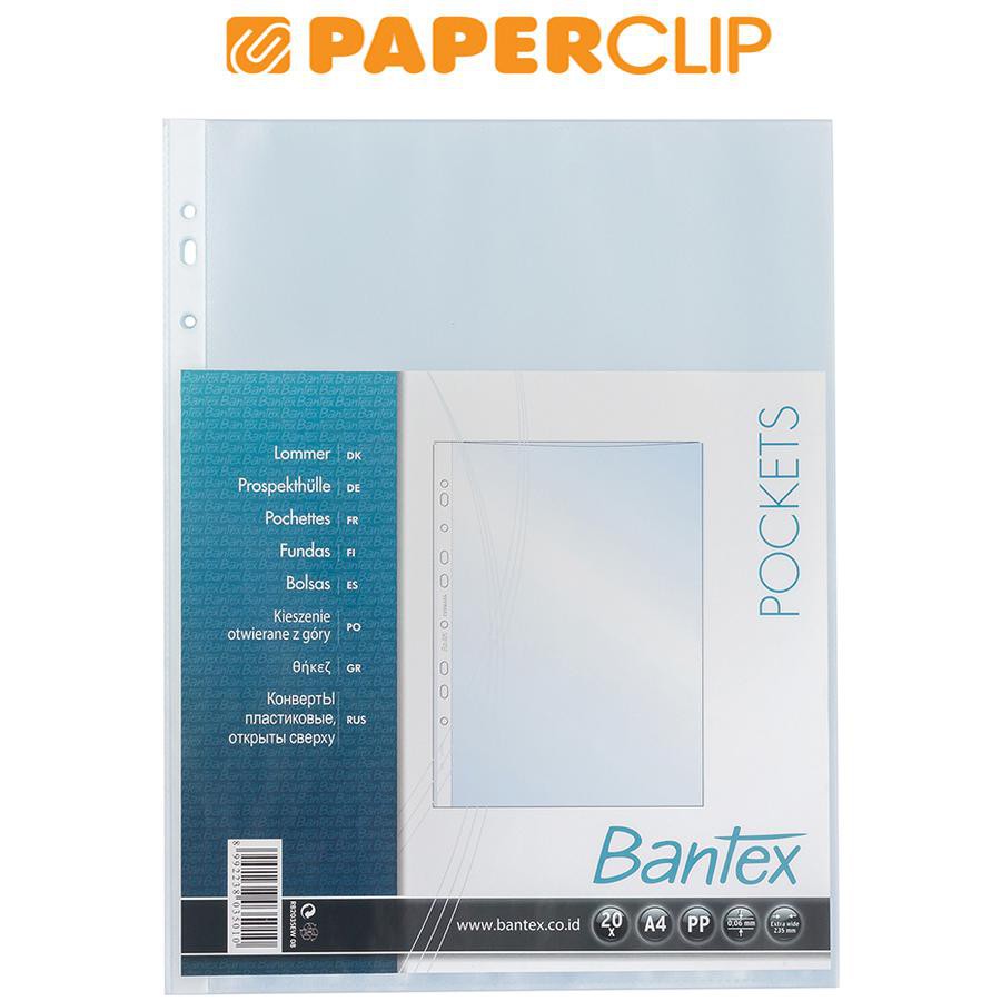 Jual POCKET FILE BANTEX RB2035EW A4 ISI 20 | Shopee Indonesia