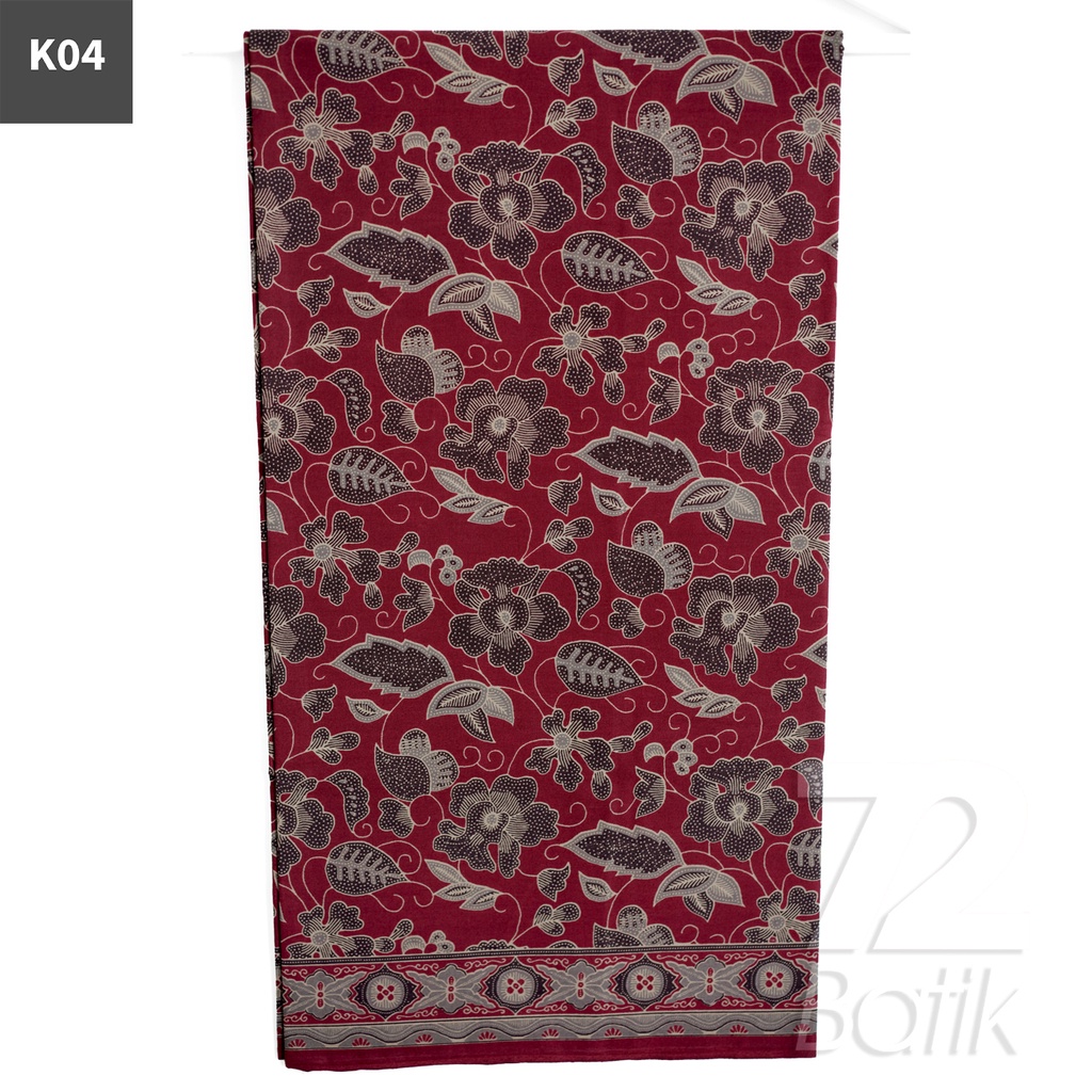 Jual KAIN BATIK PREMIUM Bahan Katun Motif Daun Kembang Kamboja Warna ...