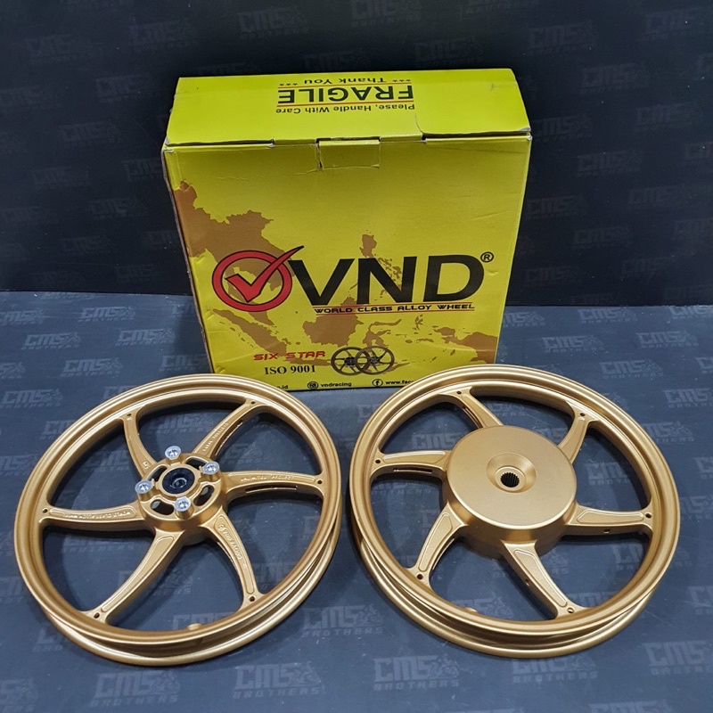 Jual Velg Velek VND Six Star Honda Vario 125 150 Old New Gold | Shopee ...