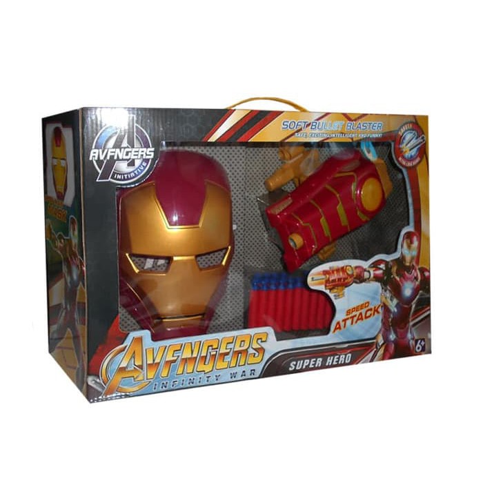 Jual Jual SOFT BULLET BLASTER IRON MAN TOPENG IRON MAN AVENGER Limited ...